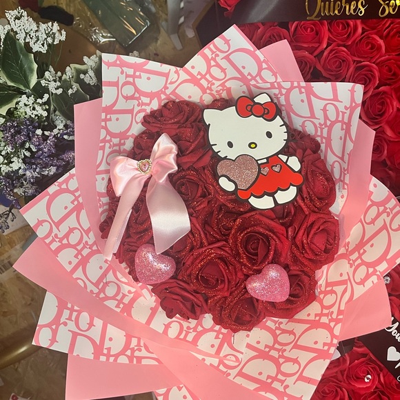 Other | Hello Kitty Red Rose Bouquet | Poshmark